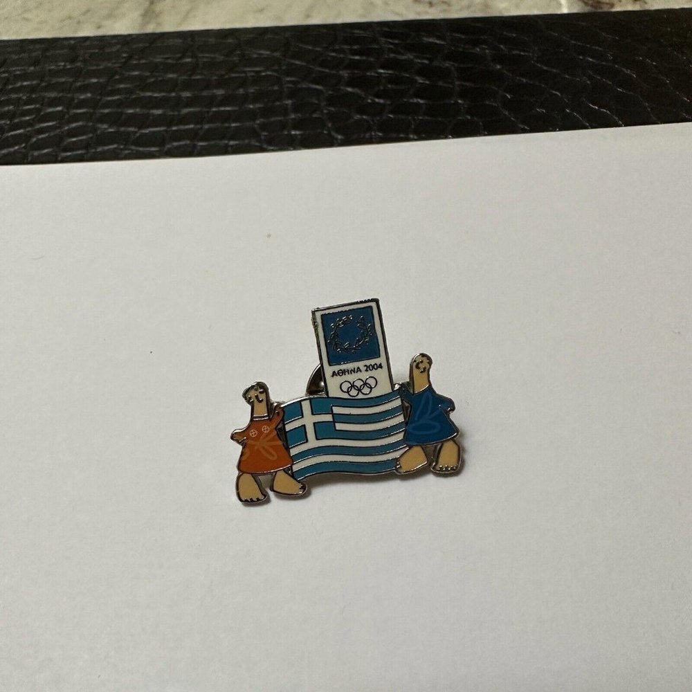 Olympic Games Aohna 2004 Athens Mascots With Greek Fl… - Gem